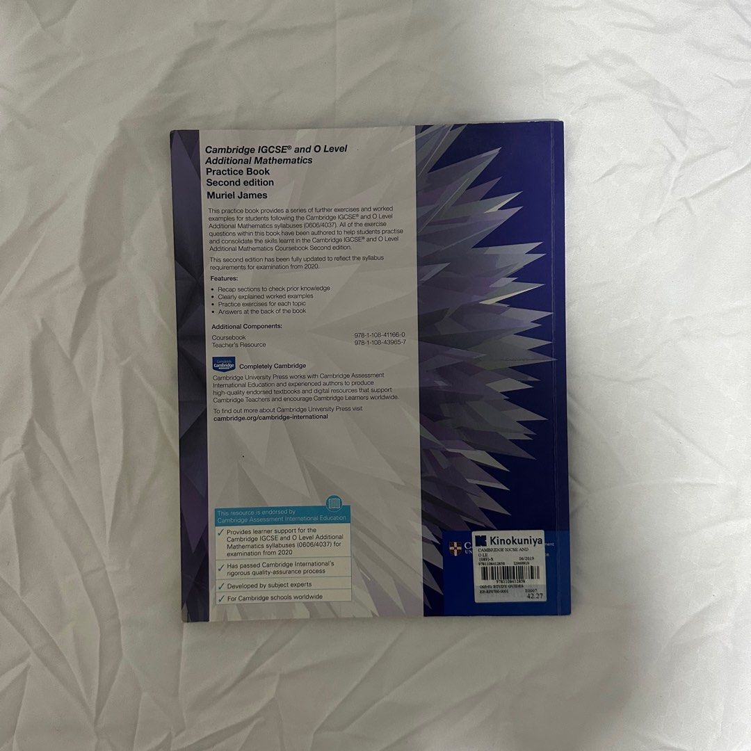 Cambridge Igcse And O Level Additional Mathematics Practice Book Second Edition Hobbies And Toys