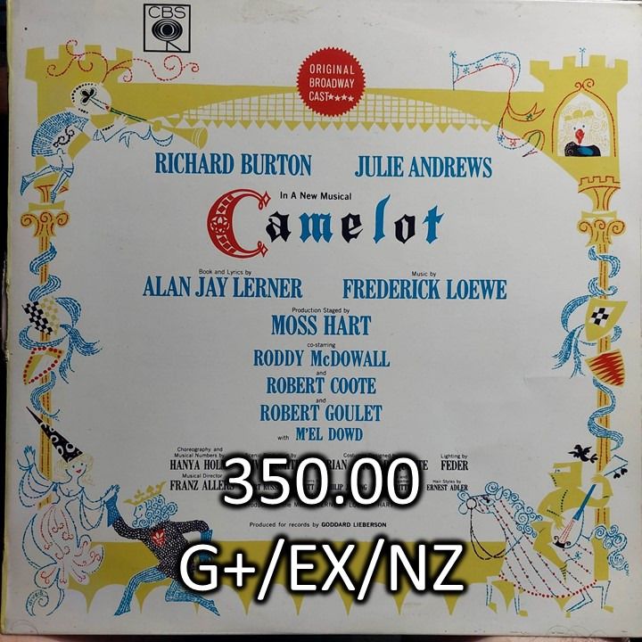 Camelot - Musical Soundtrack - LP Vinyl Record Plaka, Hobbies & Toys ...