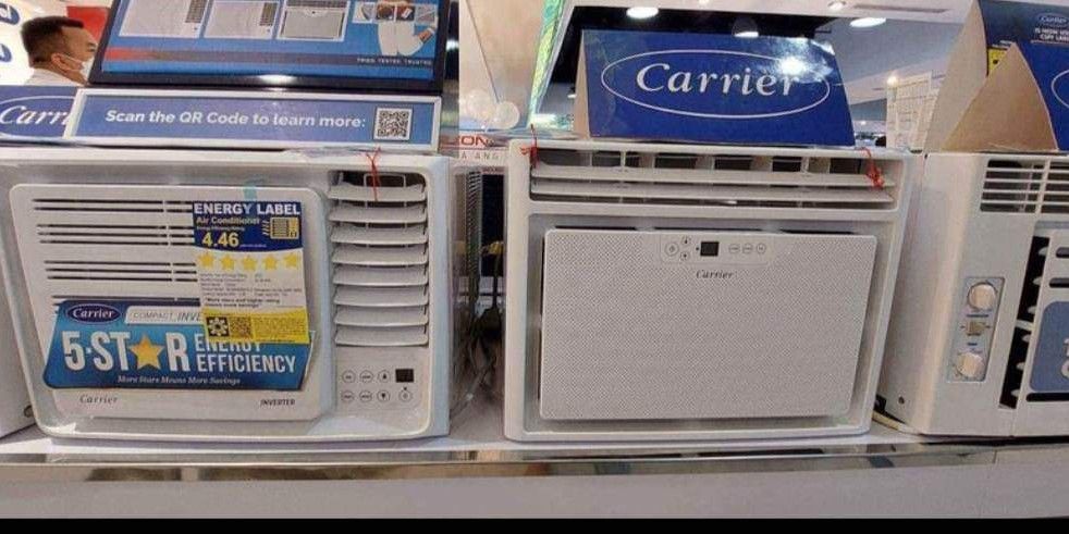 CARRIER WINDOW TYPE INVERTER COMPACT SIZE, TV & Home Appliances, Air ...
