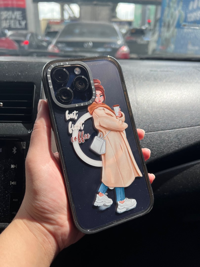 Casetify Styled Lady With Coffee Impact Case with Magsafe for iPhone 14 ...