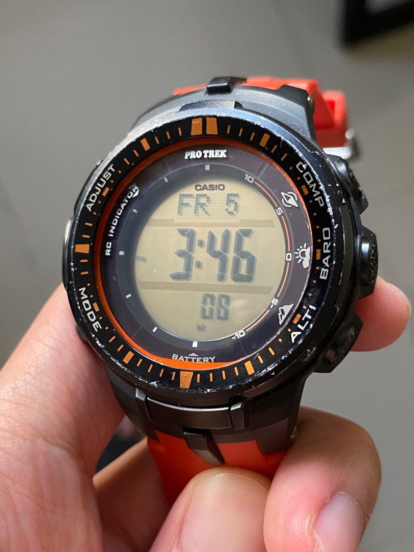 Casio Protrek PRW-3000 Tough Solar Triple Sensor Men's Digital Watch on Carousell