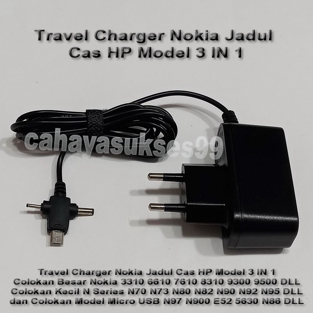 Charger Handphone Nokia Cas HP Aksesoris Ponsel Jadul Vintage Colokan ...