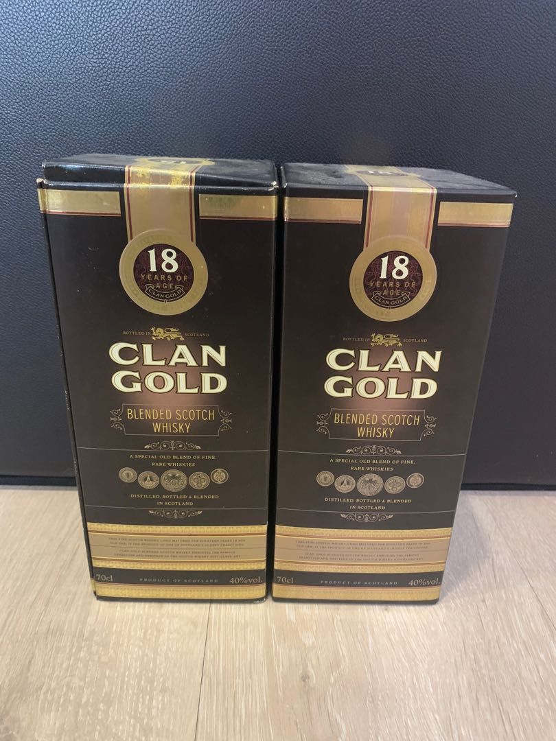 Clan Gold 18 Years Blended Scotch, Food & Drinks, Alcoholic Beverages ...