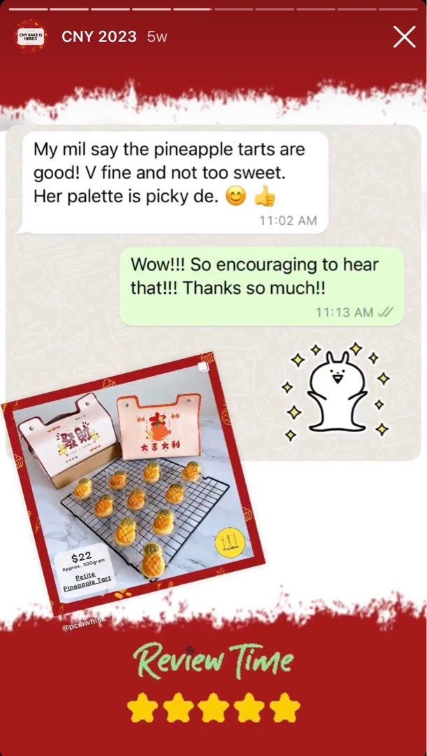 [CNY 2023] Pineapple Tart, Financier, Honey Joy (Home baked), Food ...