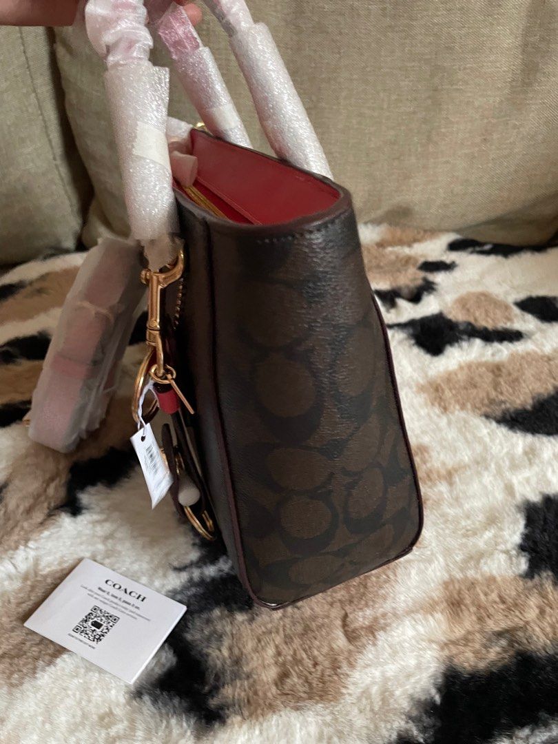 coach alice satchel in signature canvas, Women's Fashion, Bags ...