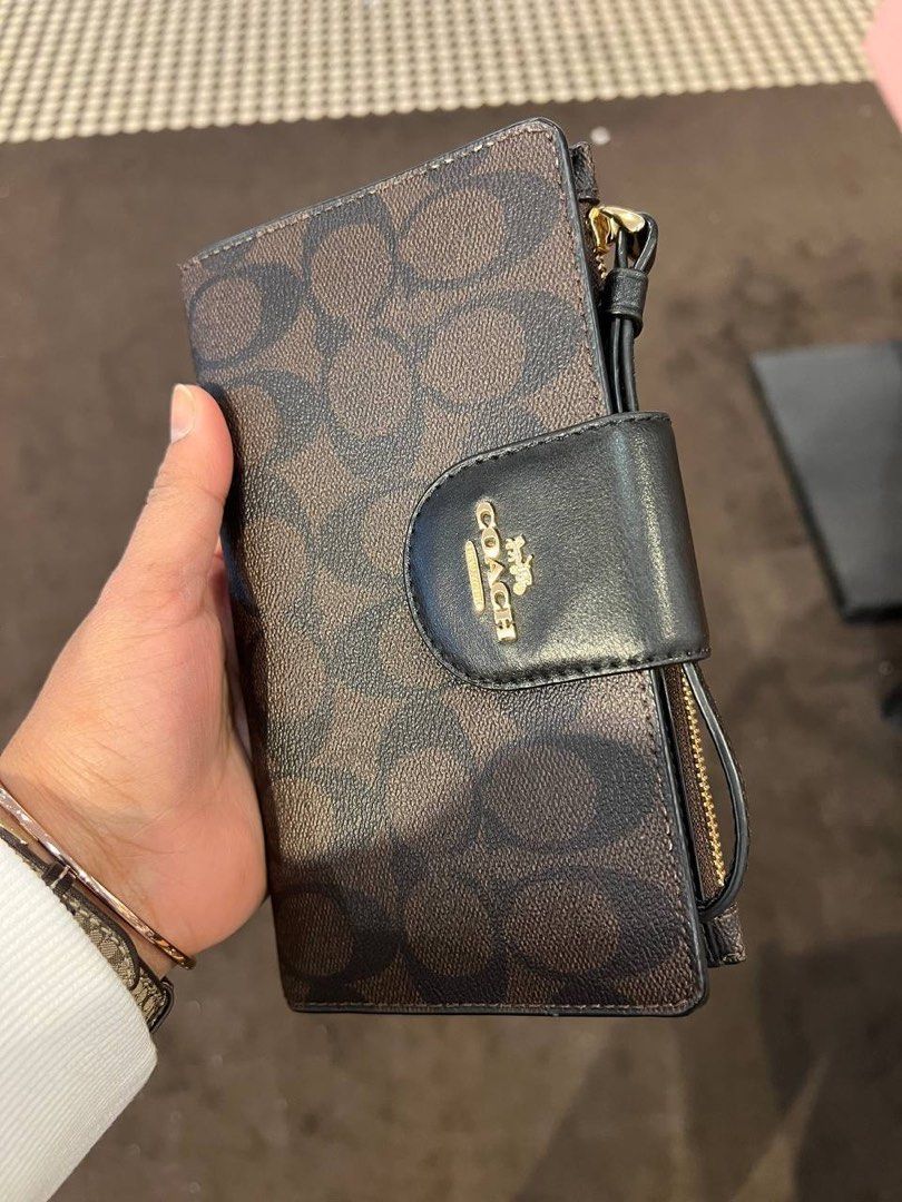 Coach Tech Phone Wallet in Signature Canvas, Luxury, Bags & Wallets on ...