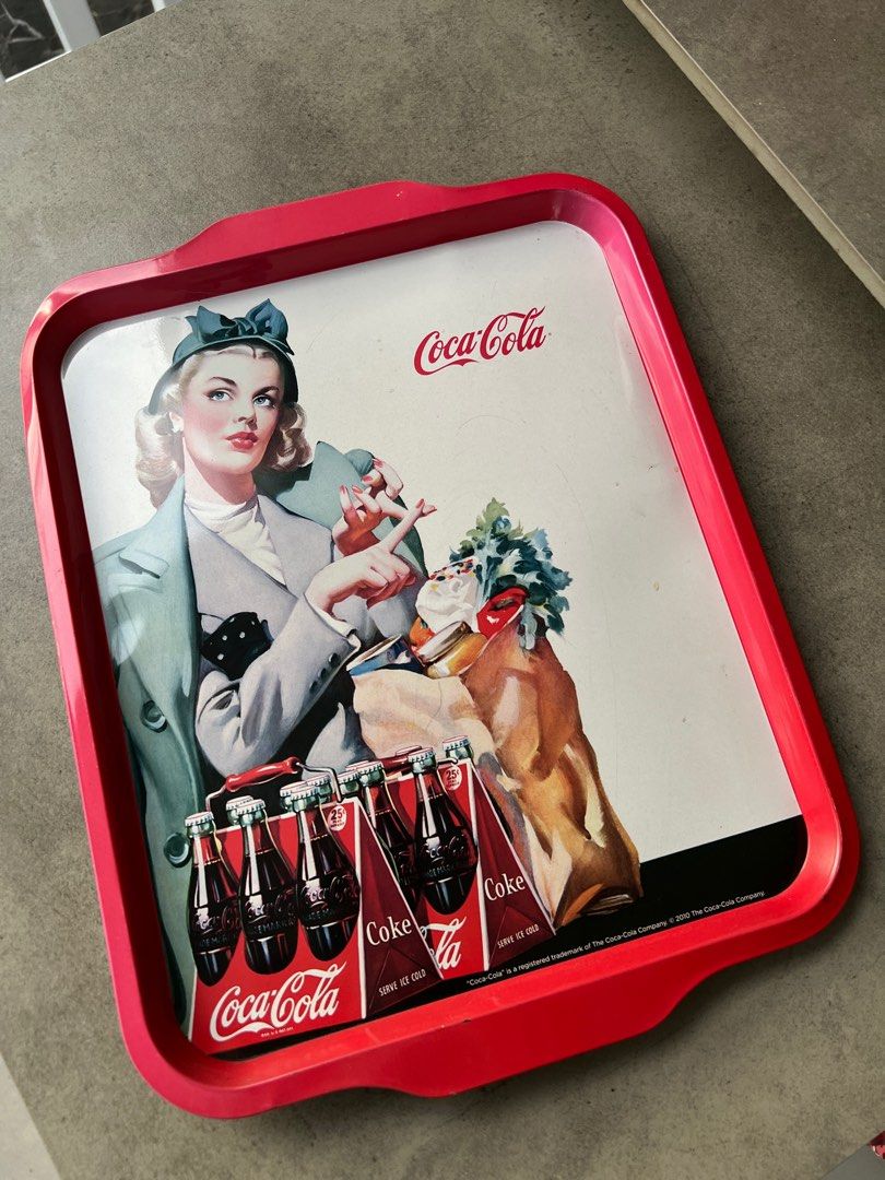Coca-Cola Coke Metal Tray, Hobbies & Toys, Memorabilia & Collectibles ...