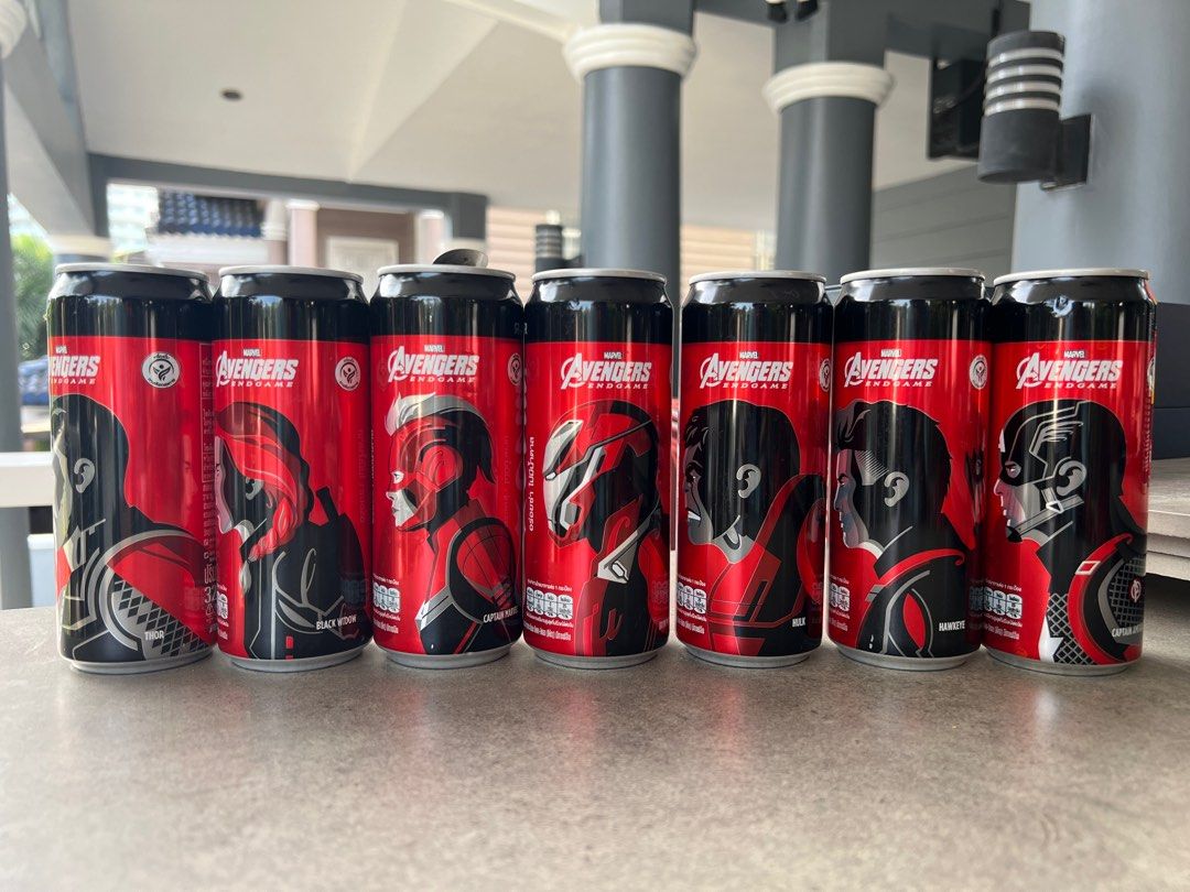 Coca-Cola x Marvel Avengers Tin Cans, Hobbies & Toys, Memorabilia ...