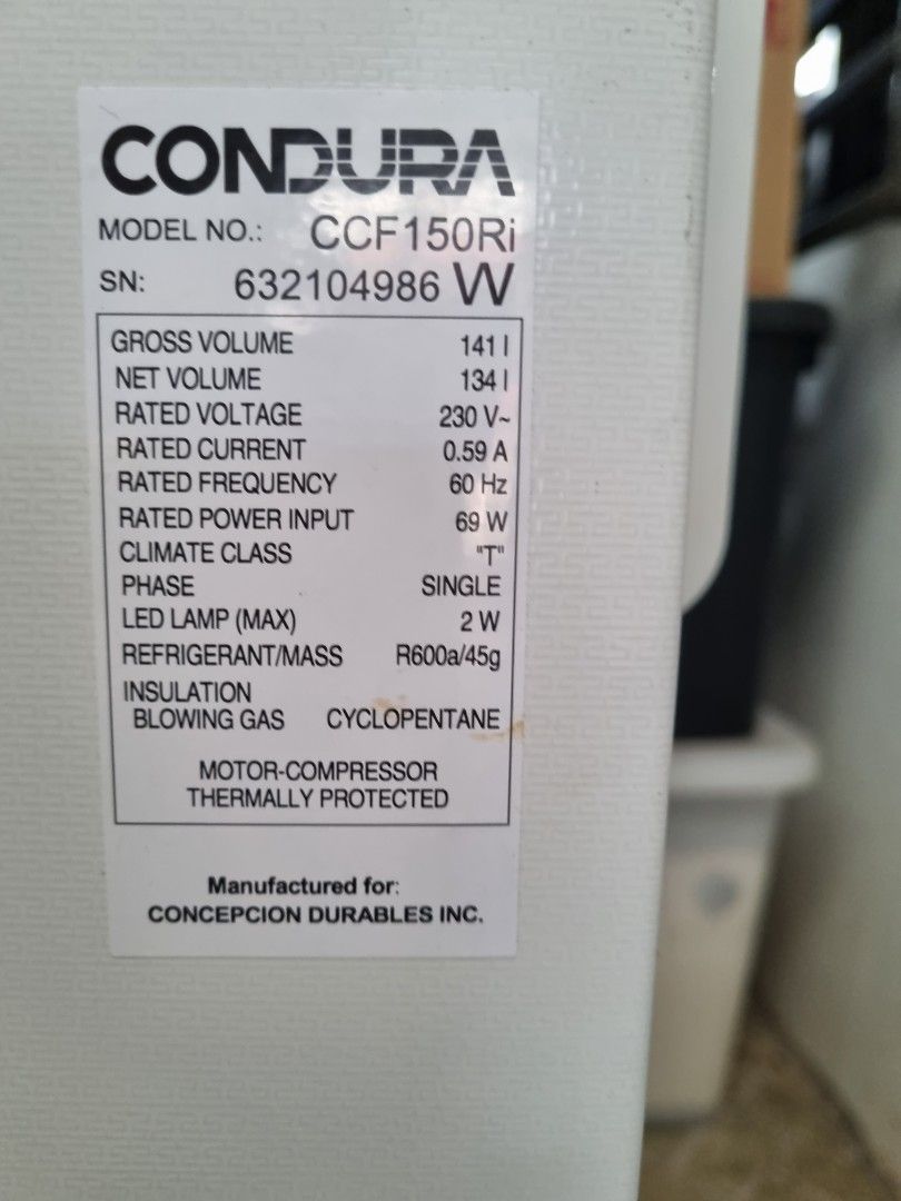 Condura Chest Freezer Inverter, TV & Home Appliances, Kitchen ...