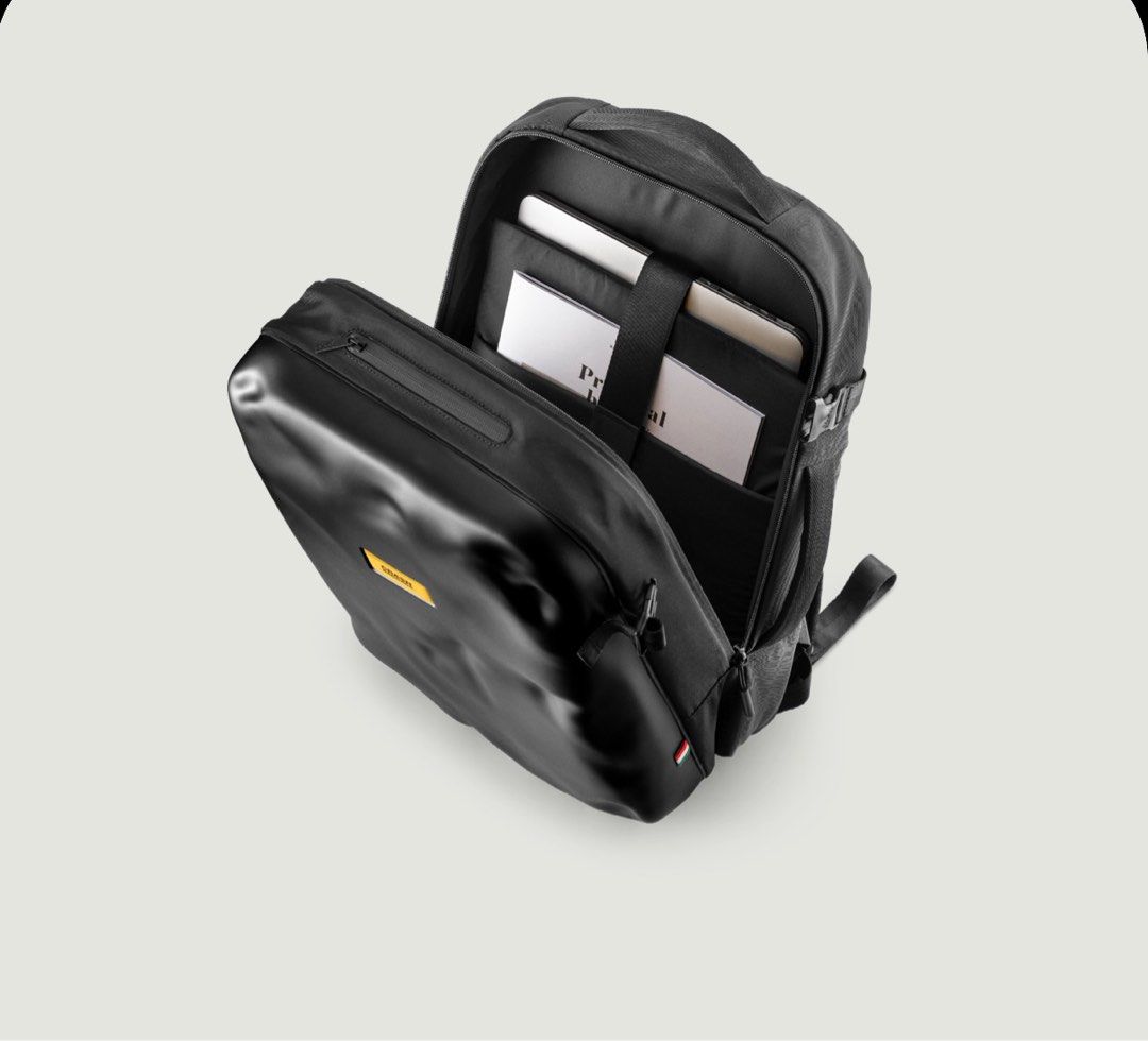 CRASH BAGGAGE brand (Backpack-Black) from Venice, Italy, Men's Fashion ...