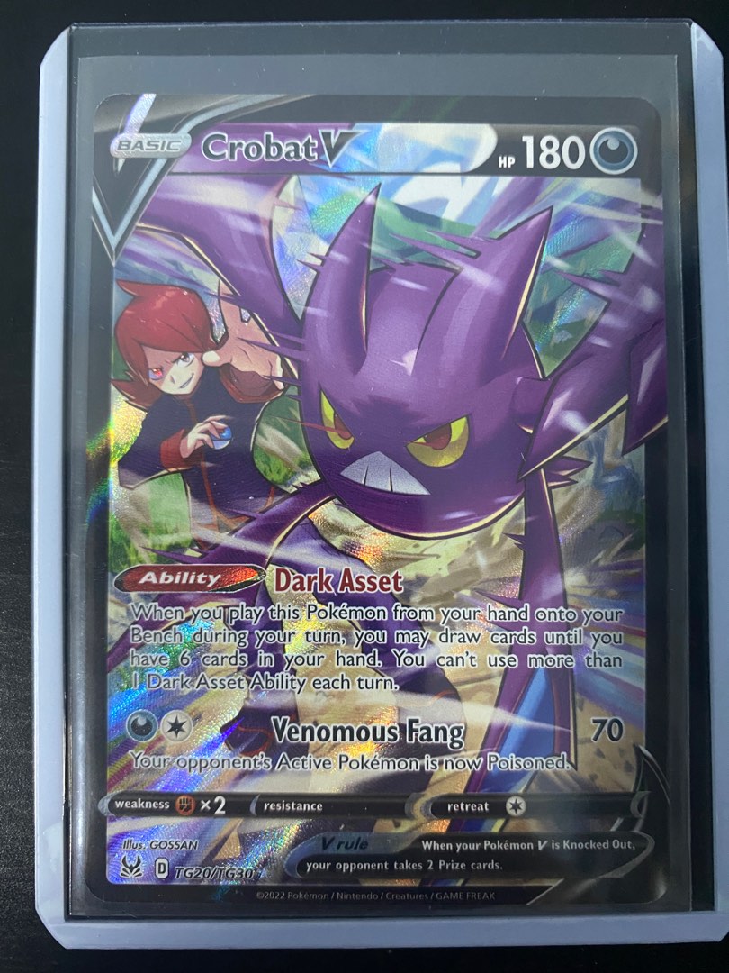 Crobat V CSR Lost Origin, Hobbies & Toys, Toys & Games on Carousell