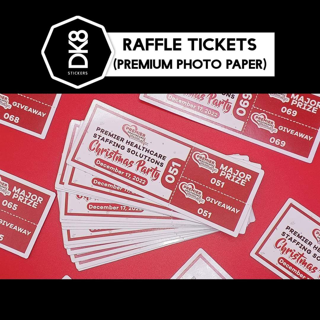 Customized Stubs, Raffle Tickets, Entrance Stubs, and Event Tickets on ...
