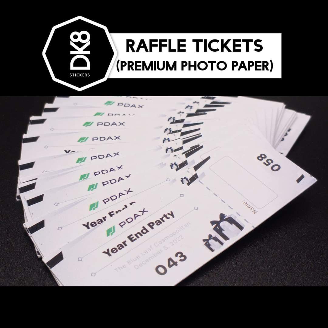 Customized Stubs, Raffle Tickets, Entrance Stubs, and Event Tickets on ...