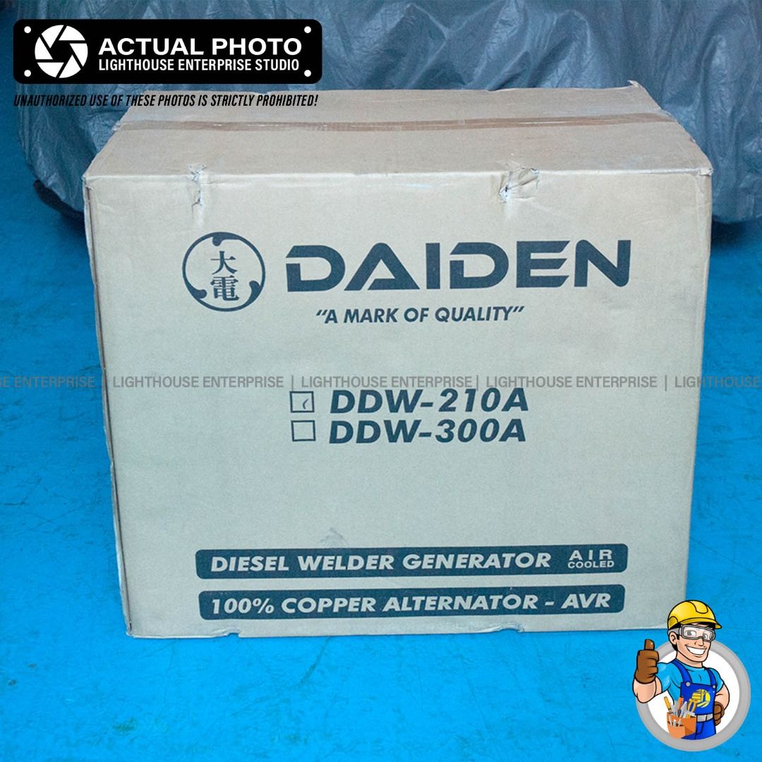 DAIDEN Japan 210A Open-Type Diesel Welding Generator Set (DDW-210A ...