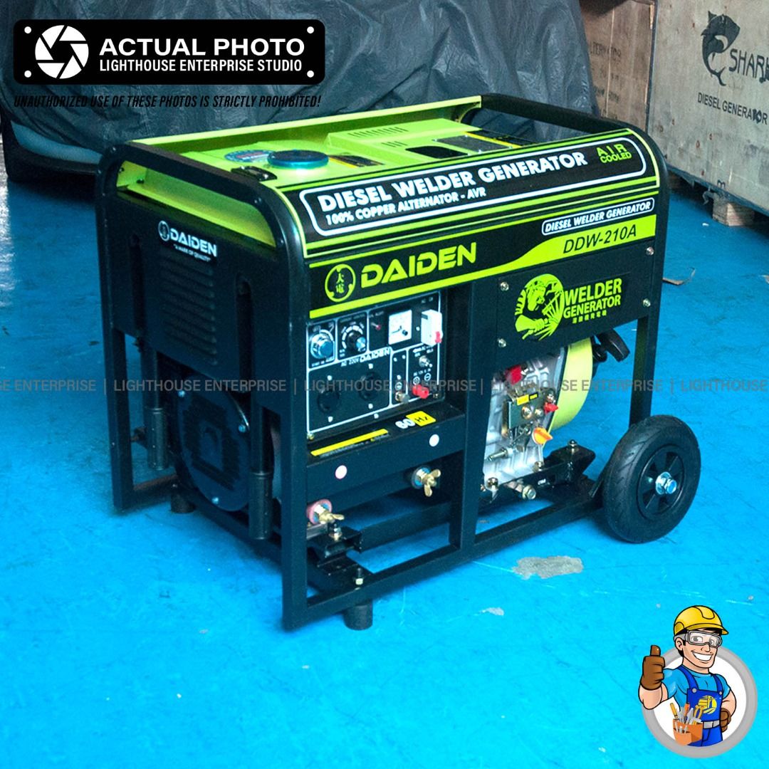 DAIDEN Japan 210A Open-Type Diesel Welding Generator Set (DDW-210A ...