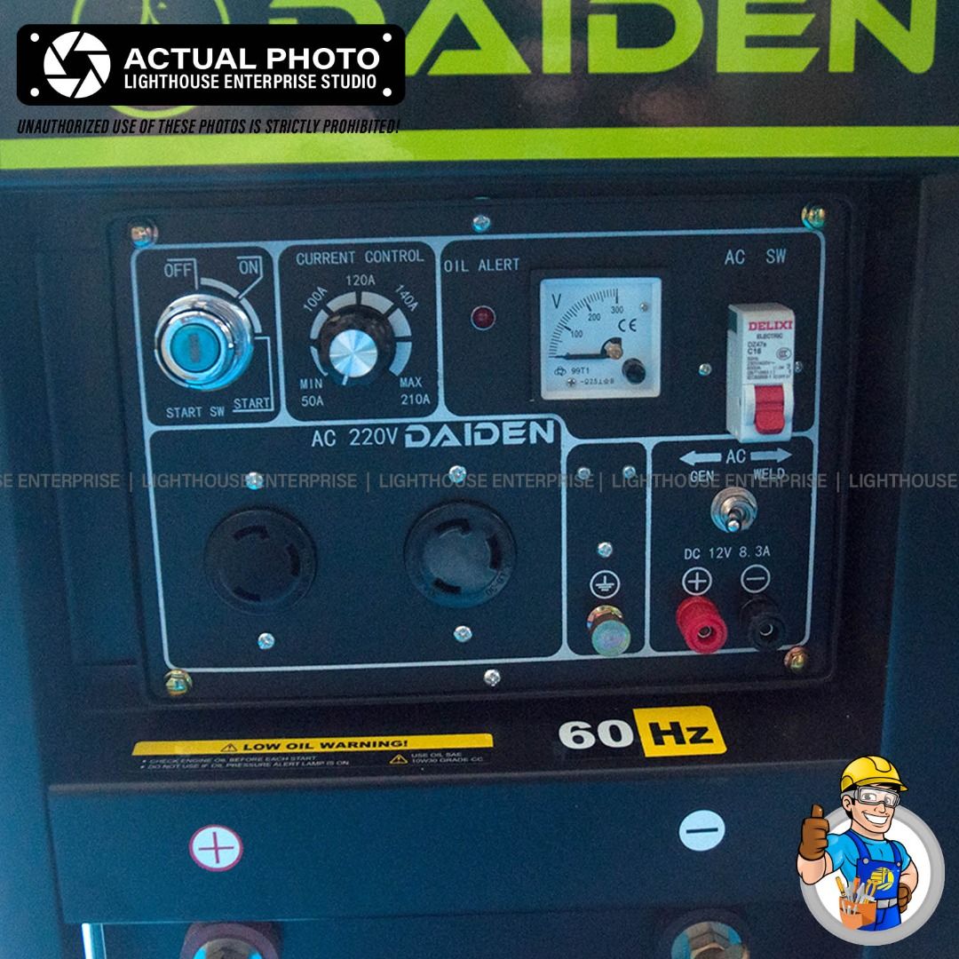 DAIDEN Japan 210A Open-Type Diesel Welding Generator Set (DDW-210A ...