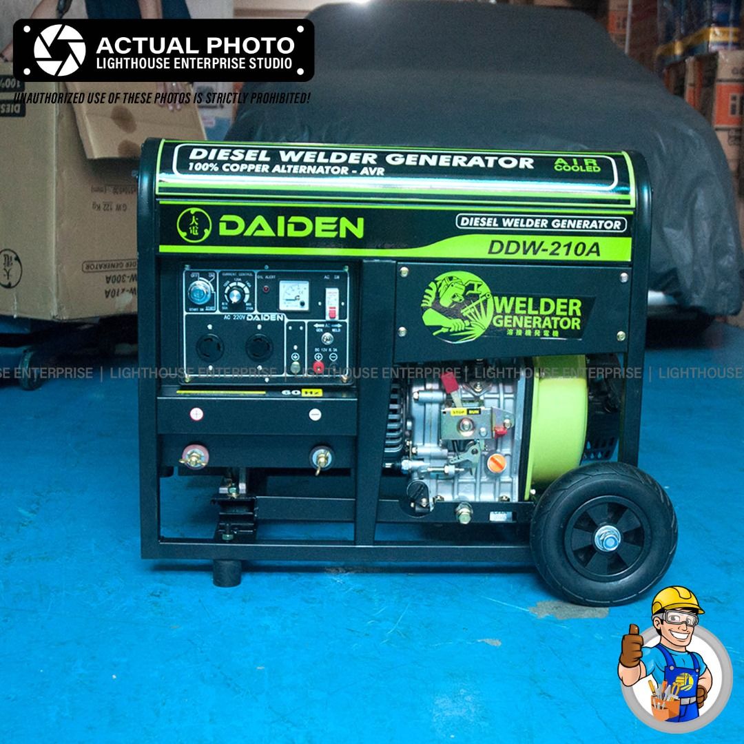 DAIDEN Japan 210A Open-Type Diesel Welding Generator Set (DDW-210A ...