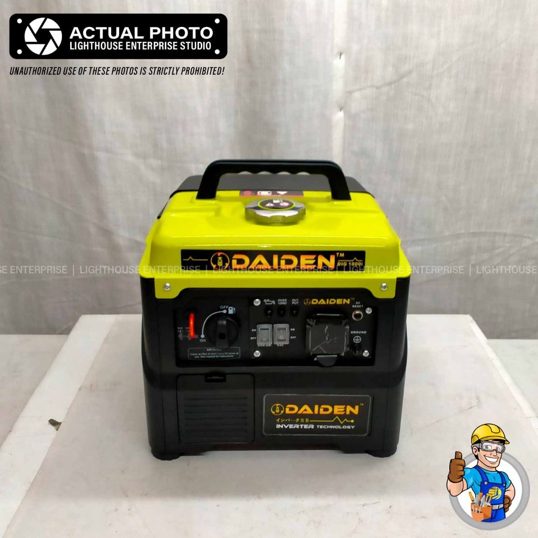 DAIDEN Japan 900W 4-stroke Silent Type Portable Inverter Gasoline ...