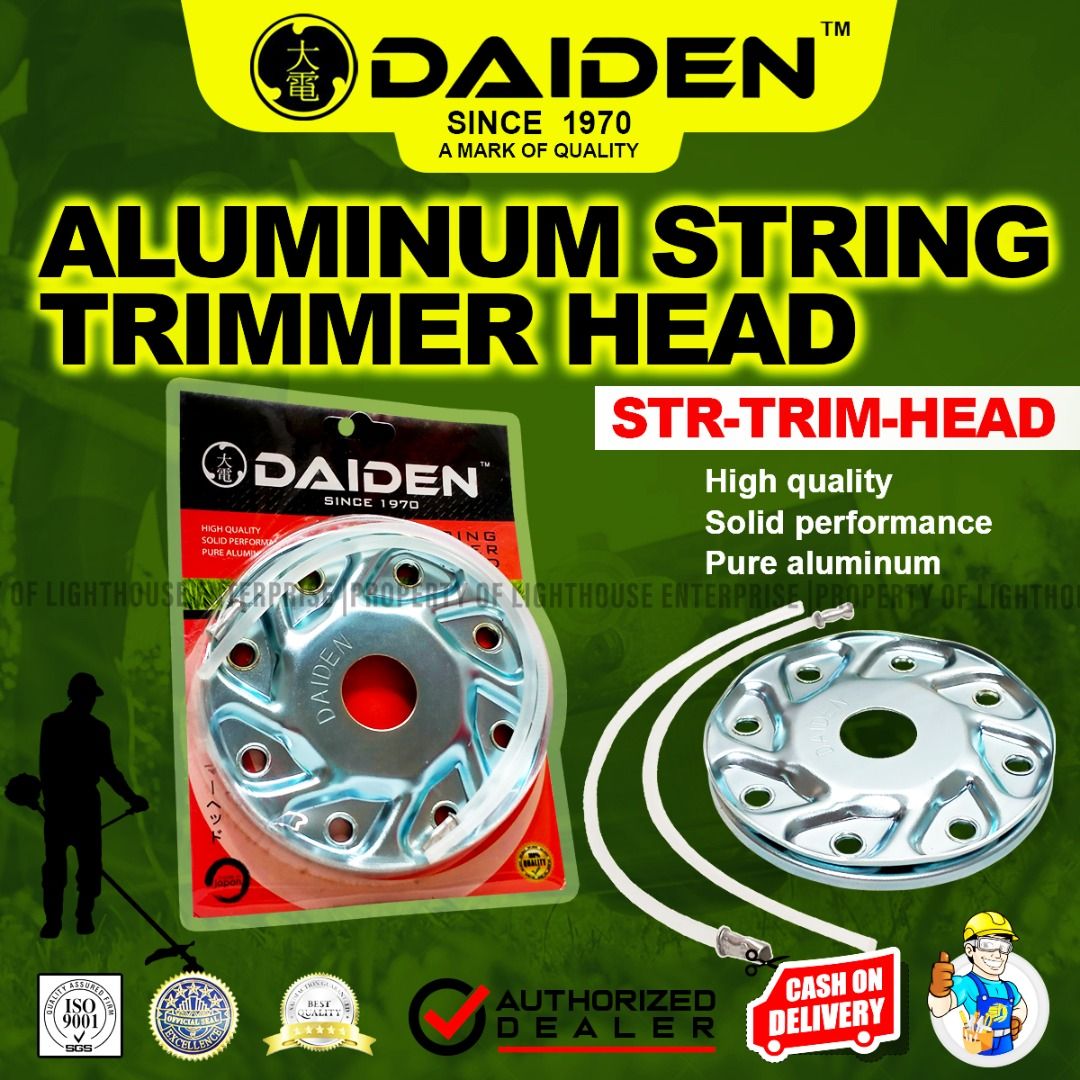 DAIDEN Japan Aluminum String Trimmer Head / Grass Trimmer Head for ...