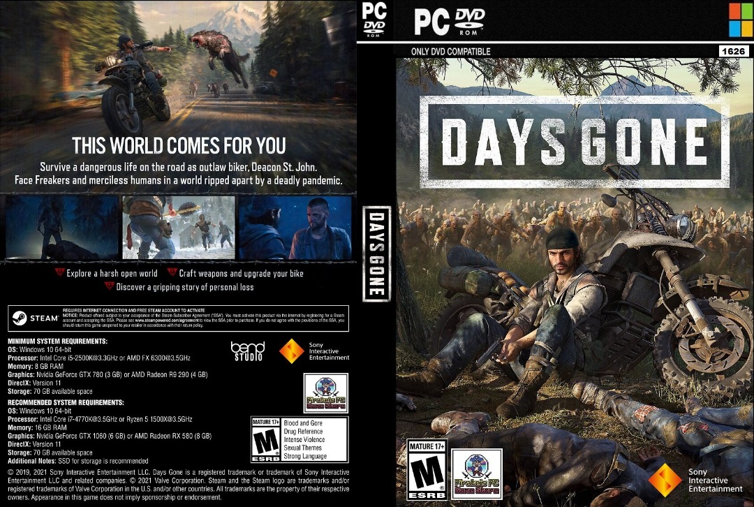 Days Gone - Steam Key (Singapore), Video Gaming, Video Games, Others on ...
