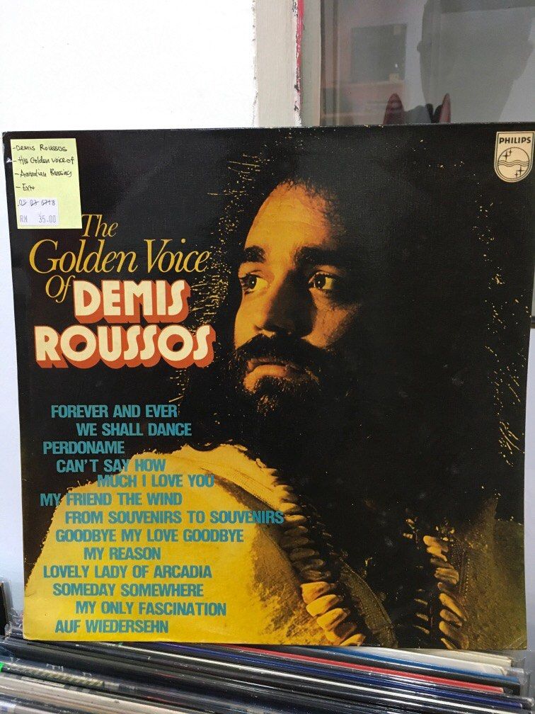 Demis Roussos The Golden Voice Of Demis Roussos Lp Hobbies And Toys