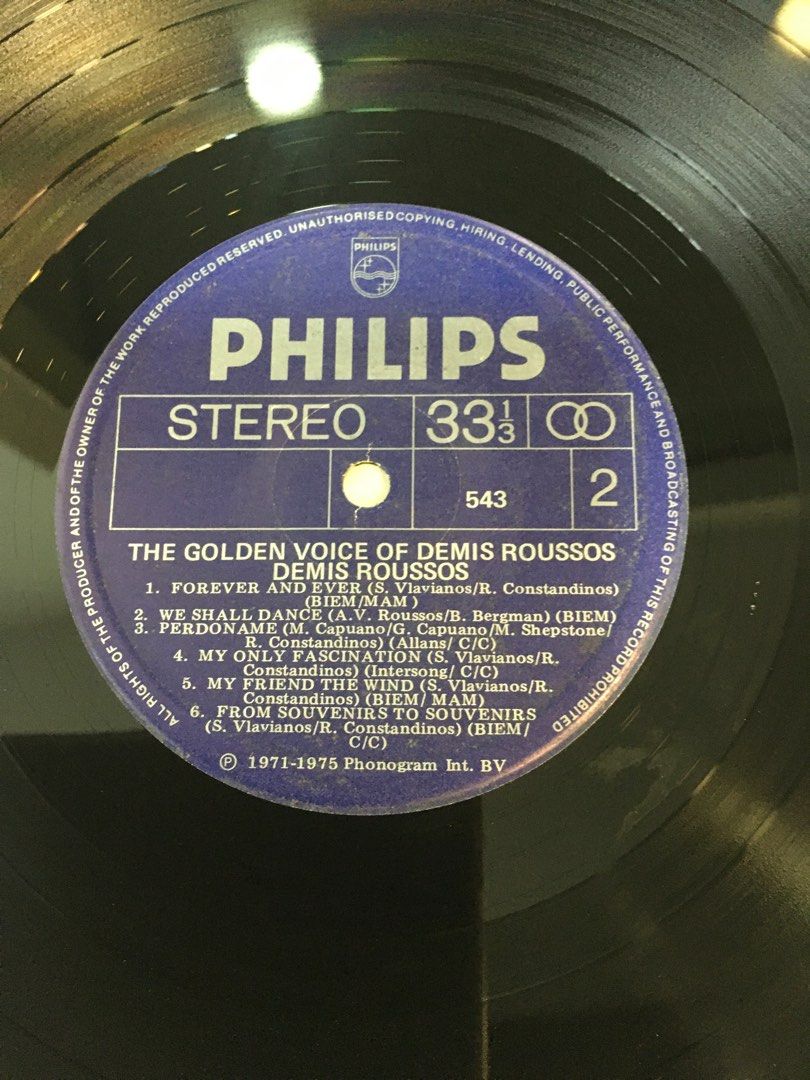 Demis Roussos The Golden Voice Of Demis Roussos Lp Hobbies And Toys