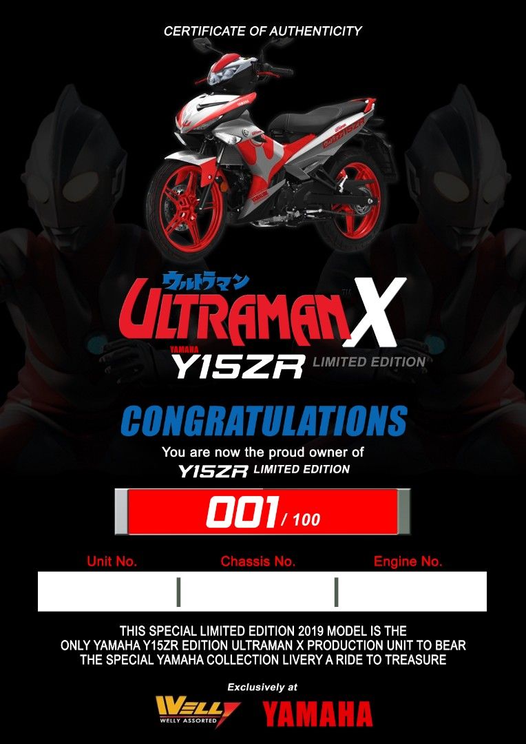 Design Sijil Motorsikal Ysuku/125ZR/ Benelli RFS/Lagenda/Ysuku Version ...