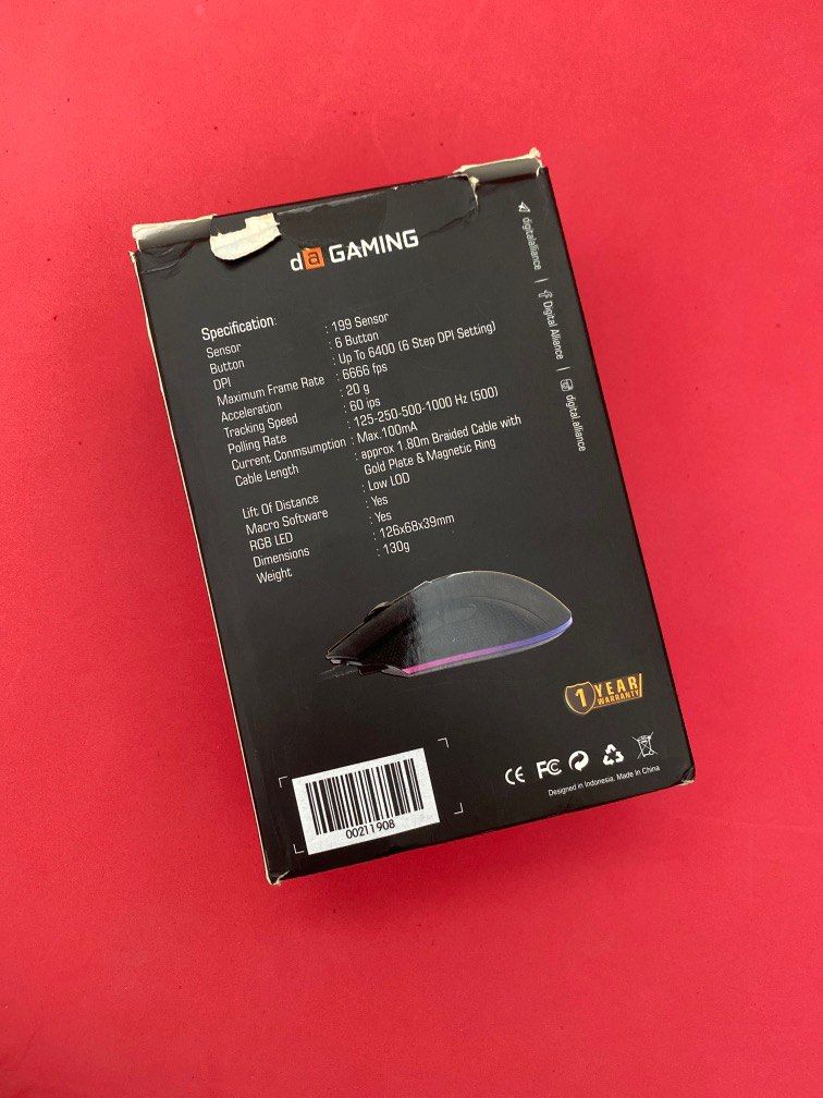 Digital Alliance Gaming Mouse LUNA, Elektronik, Komputer, Lainnya di ...