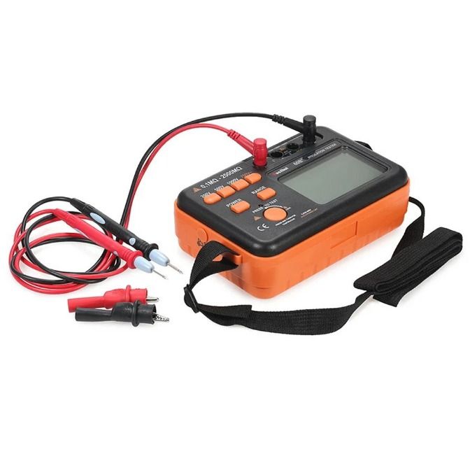 Digital Insulation Resistance Tester 1000V Megger Test DC AC 2000m Ohm ...