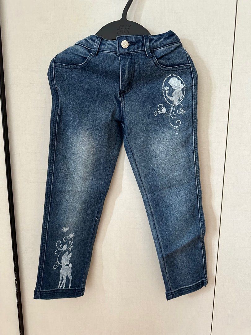 Disney Princess Jeans, Babies & Kids, Babies & Kids Fashion on Carousell
