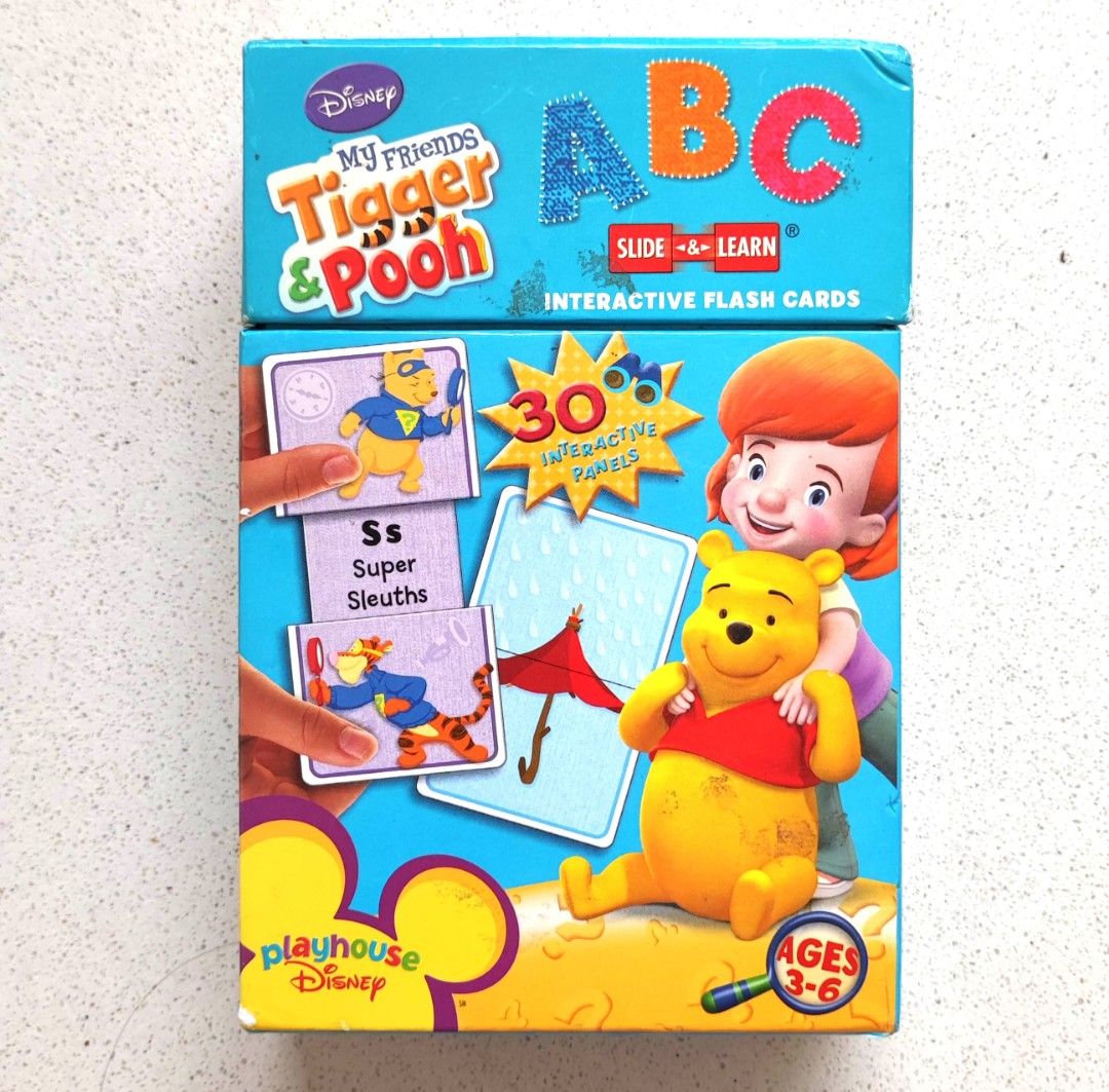 Disney Winnie Pooh Alphabet Flash Cards, Hobbies & Toys, Books ...