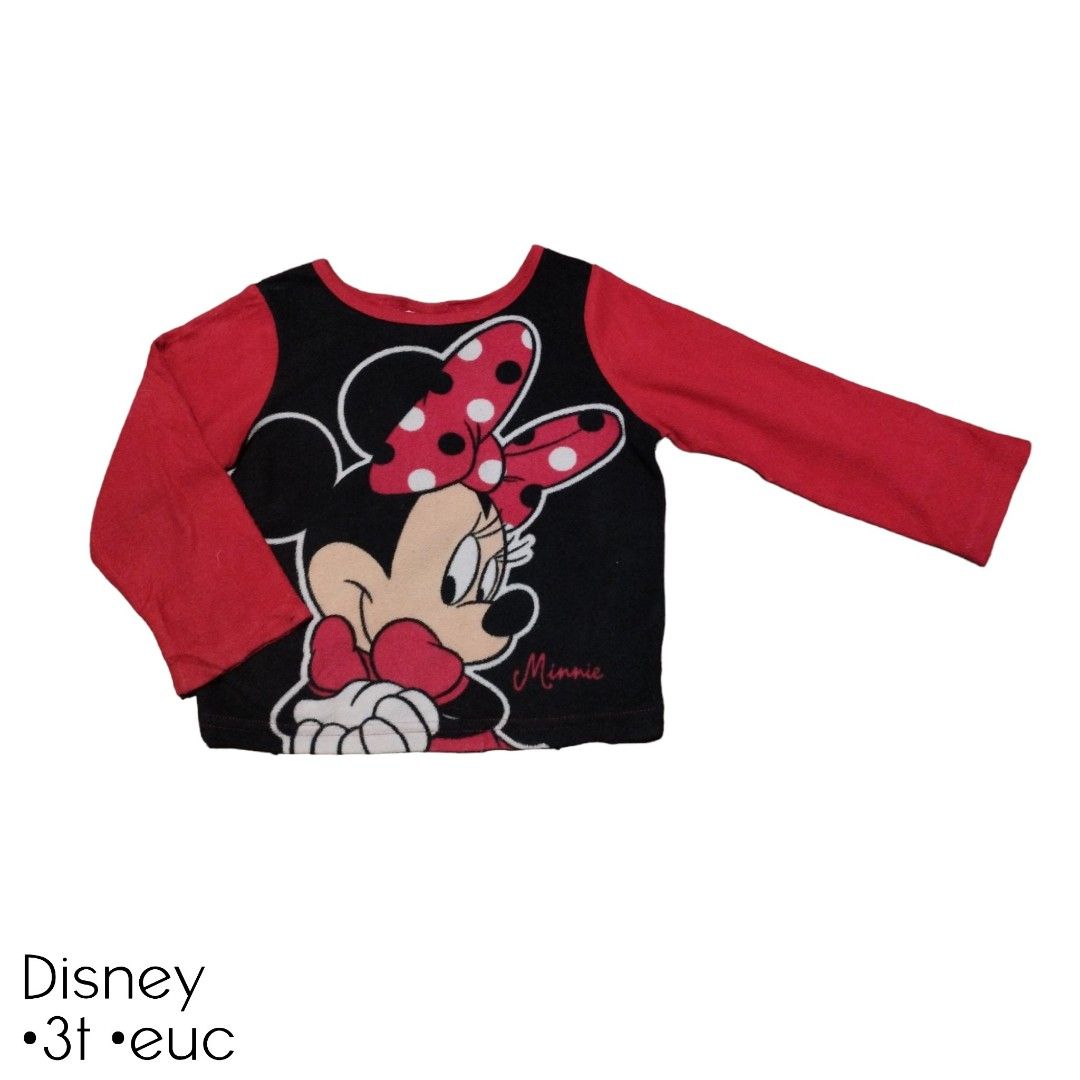 Disney x Minnie Mouse Long Sleeves for kids on Carousell