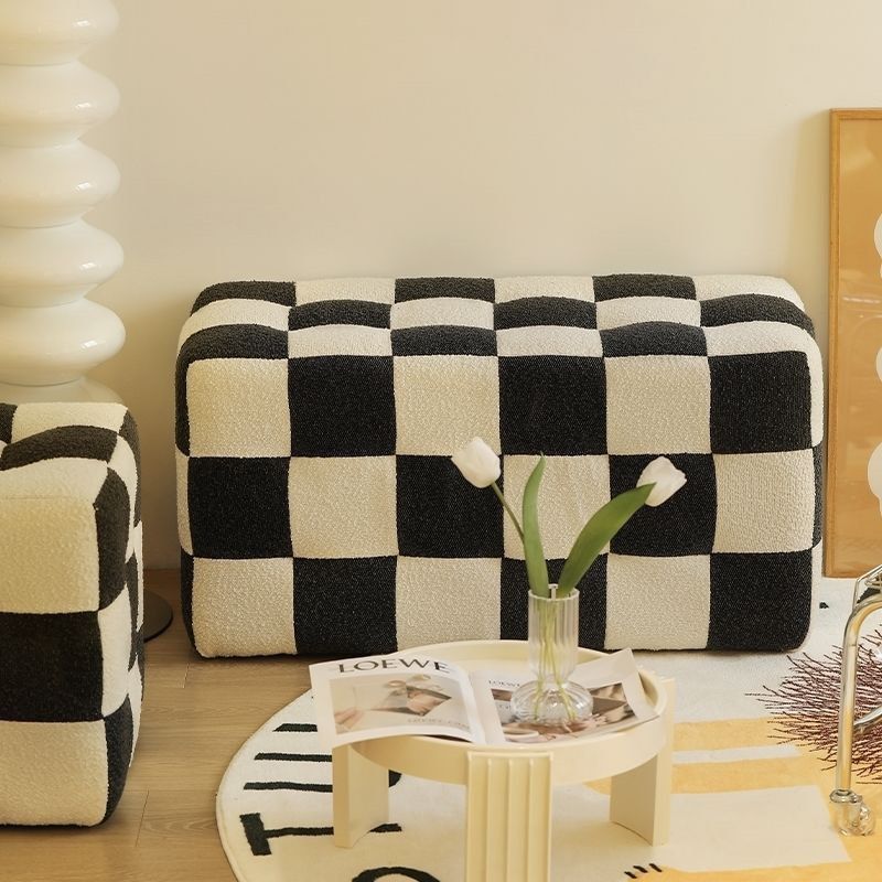 DURLA Checkerboards Ottoman, Furniture & Home Living, Furniture, Chairs ...