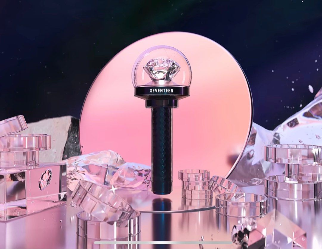[PO/GO] SEVENTEEN OFFICIAL LIGHTSTICK VERSION 3 & DECO RING SET ...