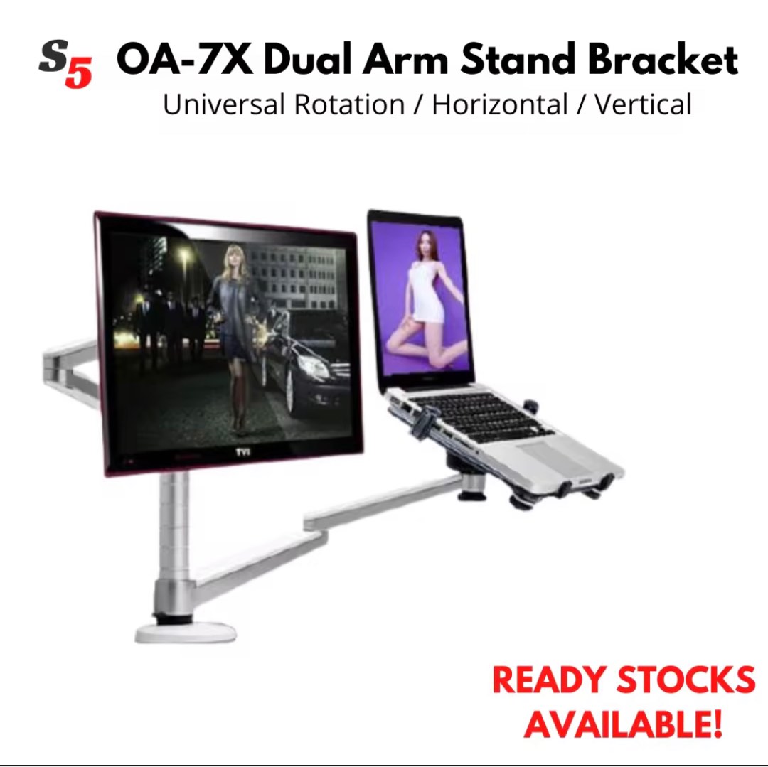 Eppes OA-7X Dual Monitor and Laptop Arm, Computers & Tech, Parts ...