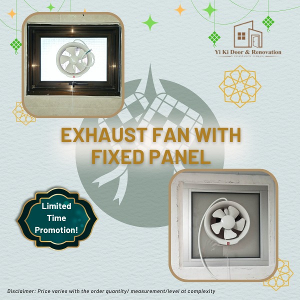 Exhaust Fan With Fixed Panel, Furniture & Home Living, Bathroom ...
