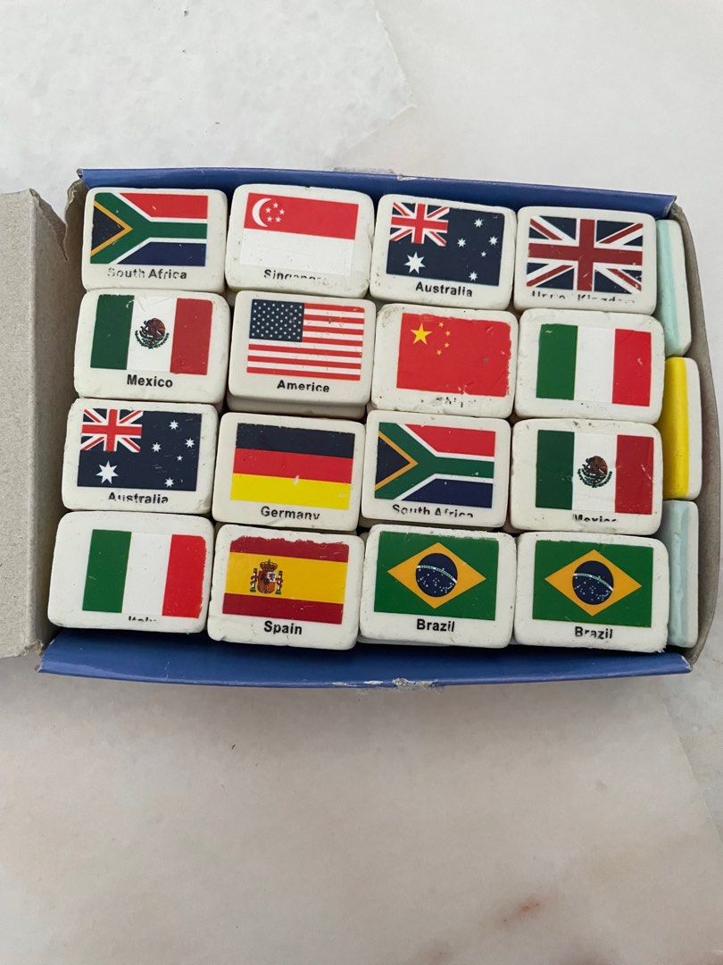 Flag erasers, Hobbies & Toys, Stationery & Craft, Stationery & School ...