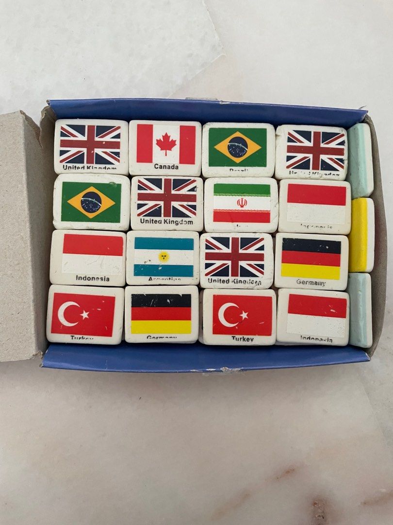 Flag erasers, Hobbies & Toys, Stationery & Craft, Stationery & School ...