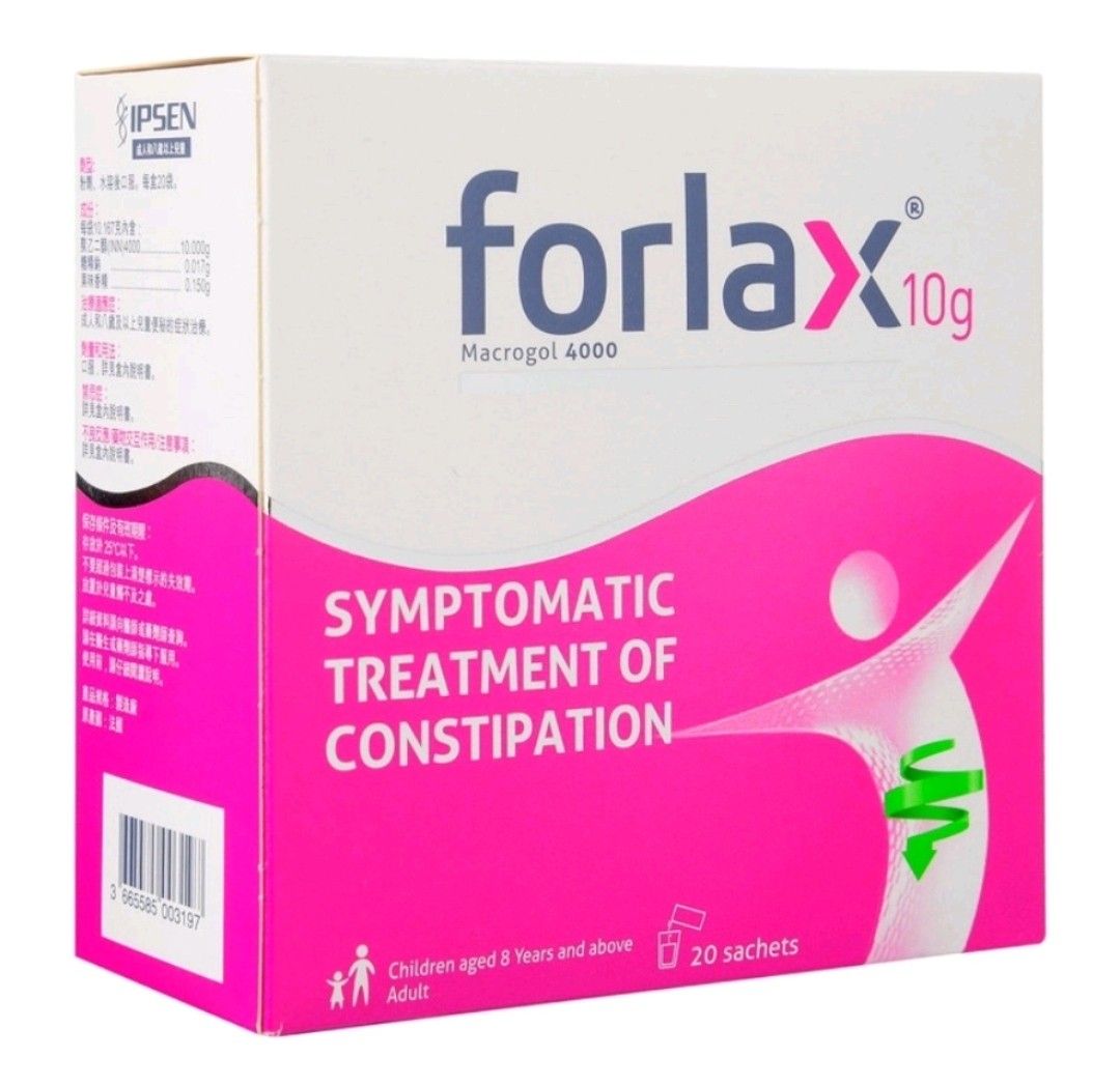 Forlax 10g Macrogol 4000 (3 boxes X 20 sachets), Health & Nutrition ...