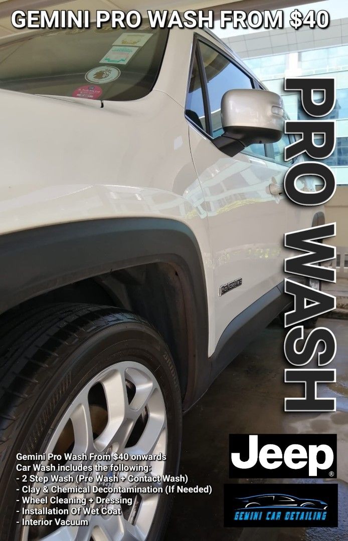 GEMINI PRO WASH, Car Accessories, Car Workshops & Services on Carousell