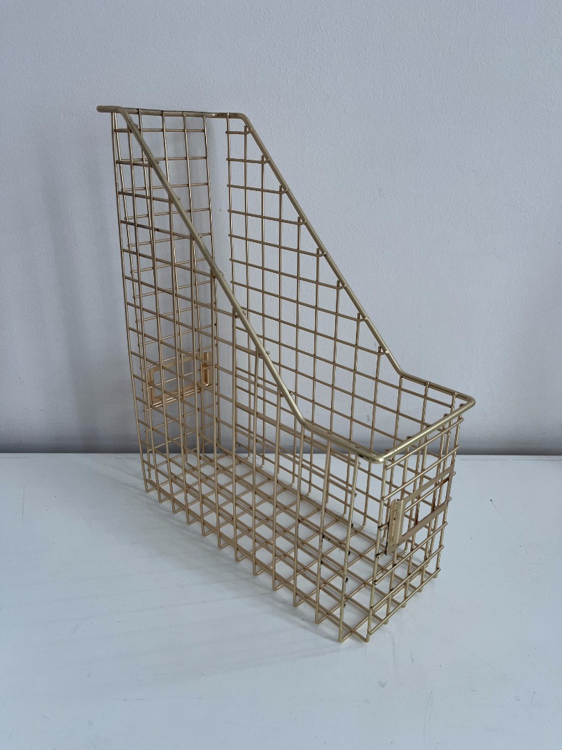 Aesthetic Gold File Organizer, Furniture & Home Living, Home Decor ...