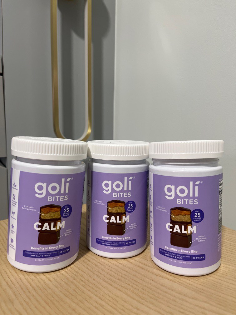 Goli Choc Bites Calm 30pcs, Health & Nutrition, Health Supplements ...