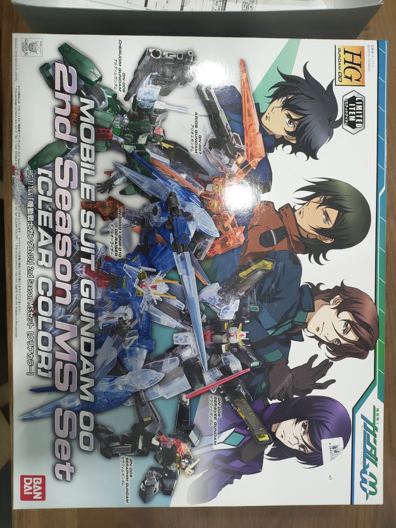 HG 1/144 Gundam 00 2nd Season MS Set (Clear Colour), Hobbies & Toys, Toys & Games on Carousell
