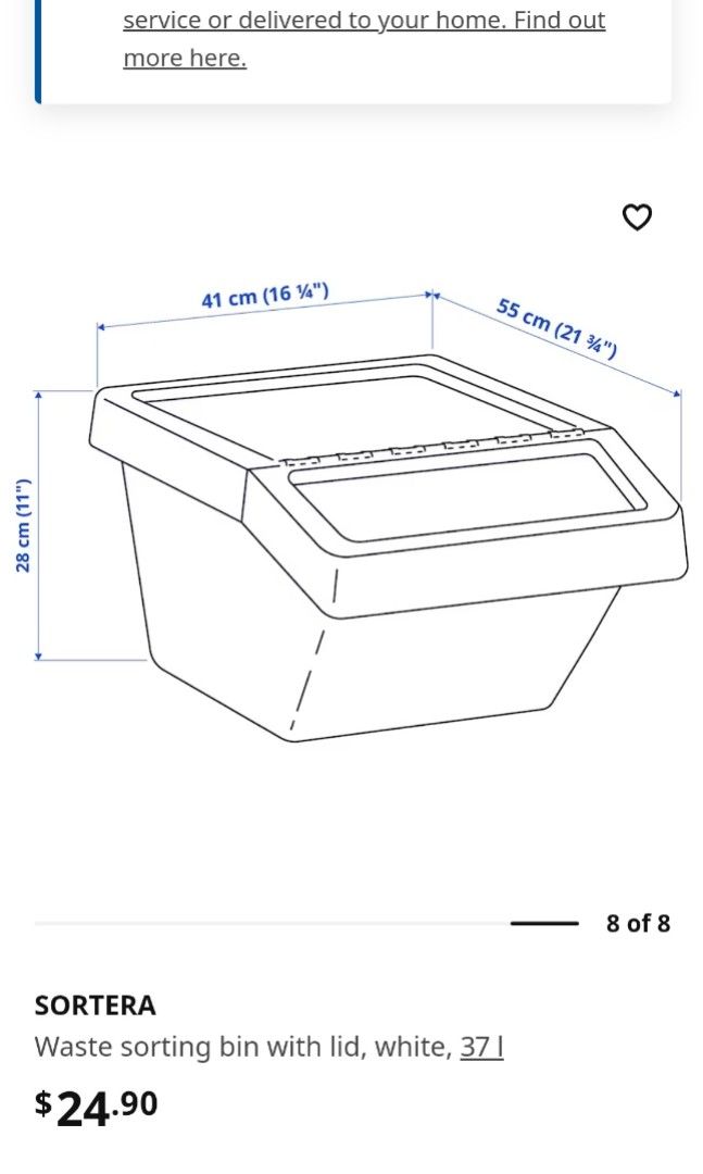 Ikea Sortera Plastic Storage Box Organiser Stackable Container Wif Lid ...