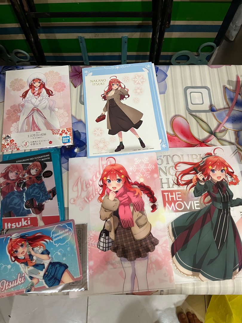 itsuki nakano merch (quintessential quintuplets kuji, files, chokokko ...