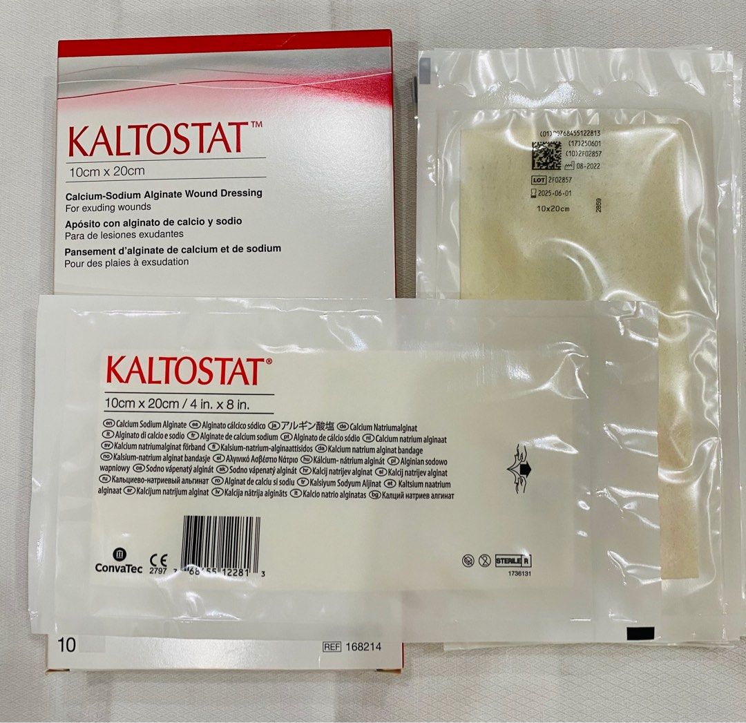 KALTOSTAT Alginate Calcium Sodium Wound Dressing 10CM X 20 CM EXPIRY 06 ...
