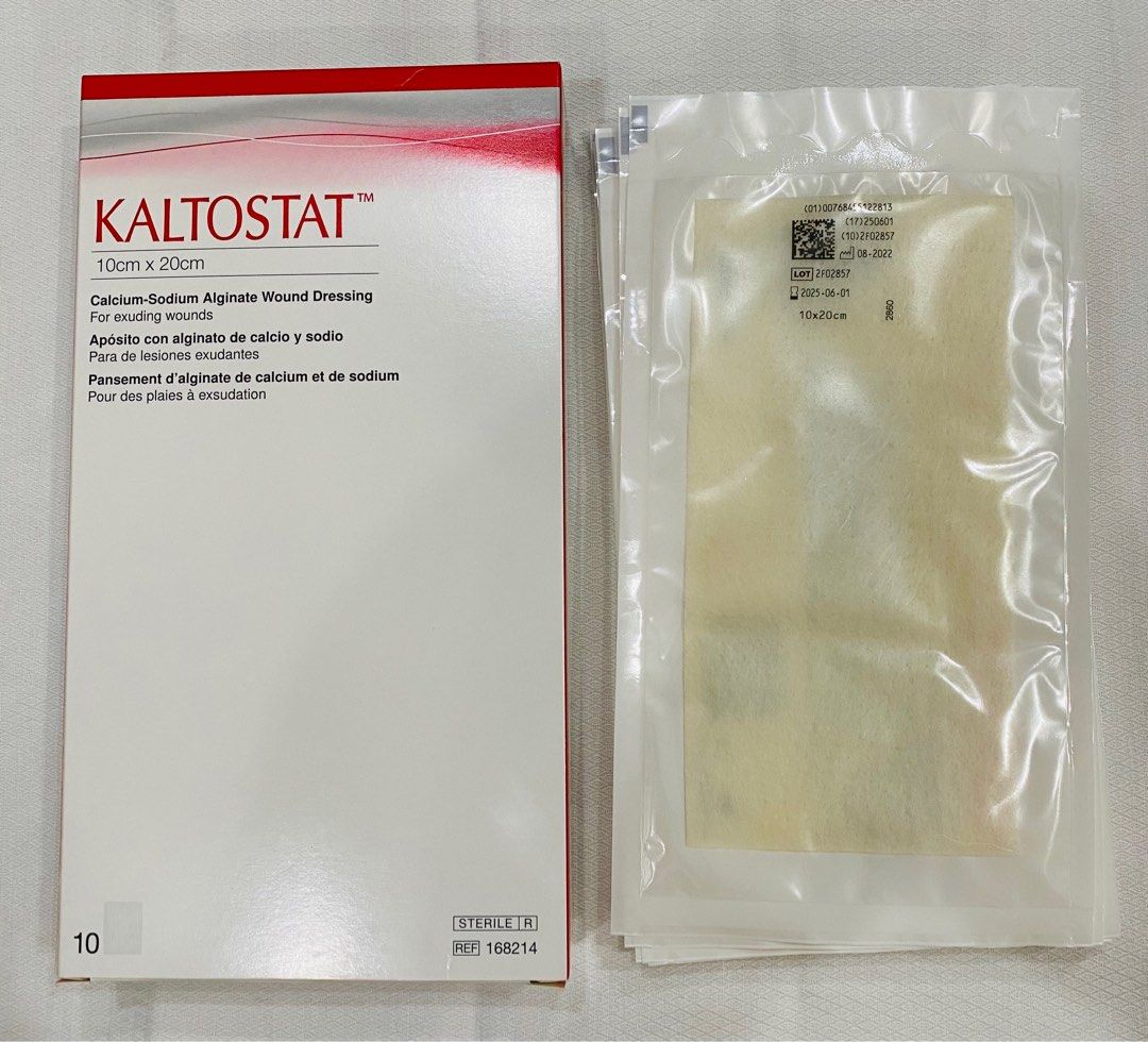 KALTOSTAT Alginate Calcium Sodium Wound Dressing 10CM X 20 CM EXPIRY 06 ...