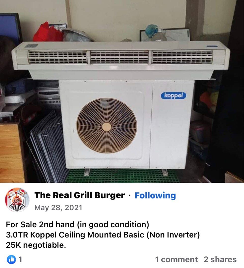 Koppel 3.0TR Ceiling Mounted Non-Inverter, TV & Home Appliances, Air ...