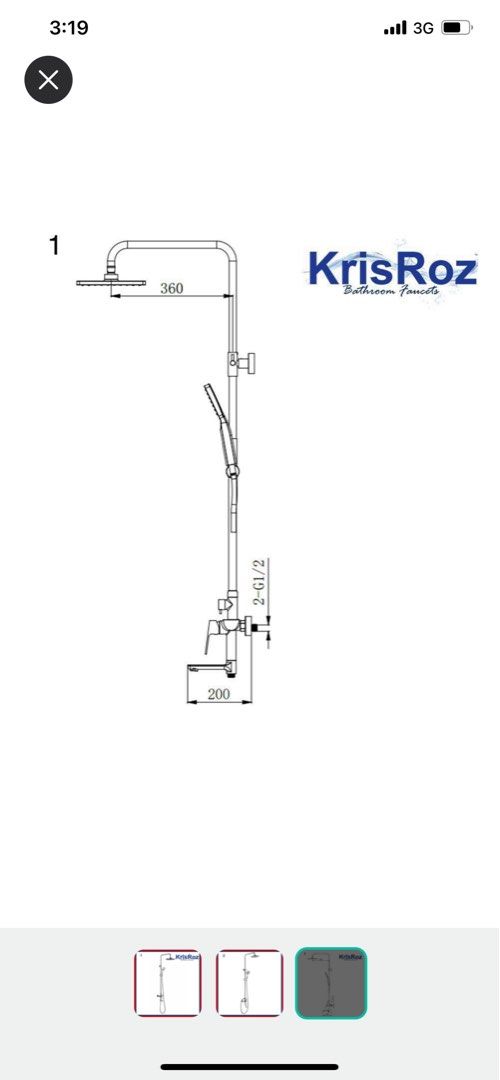 KrisRoz Rain Shower, Furniture & Home Living, Bathroom & Kitchen Fixtures on Carousell