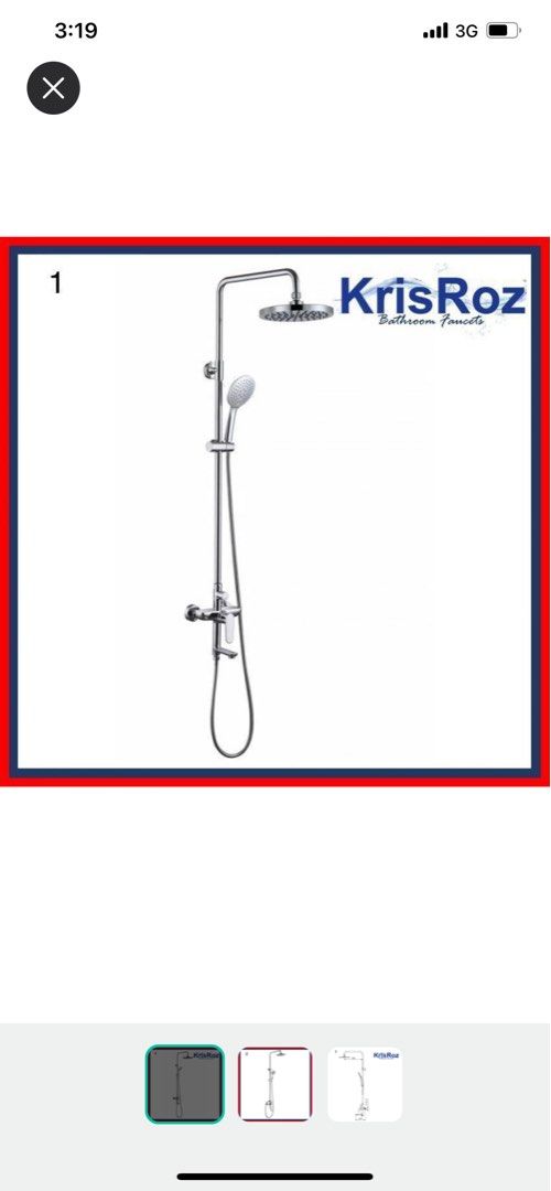 KrisRoz Rain Shower, Furniture & Home Living, Bathroom & Kitchen Fixtures on Carousell